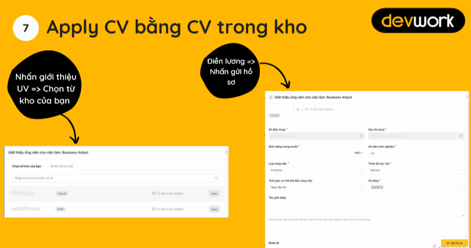 Hướng dẫn sử dụng hệ thống dành cho HR Freelancer